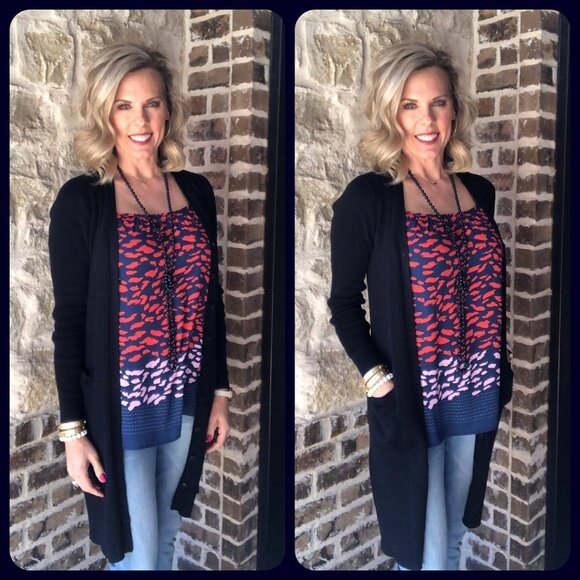 CAbi | Sweaters | Cabi 545 Counsel Cardigan Navy Medium Euc | Poshmark